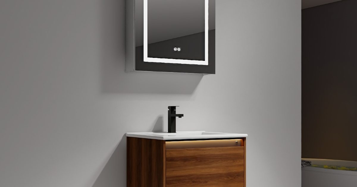 Bergen 24" Wall-Mounted Vanity With Integrated LED Lighting