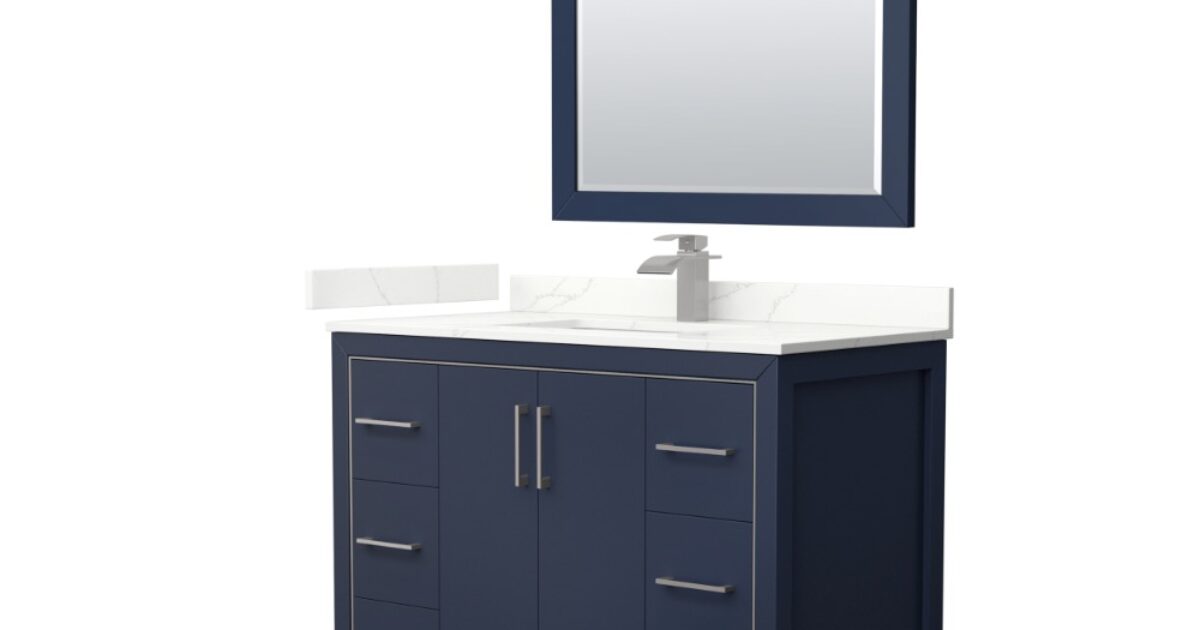 Icon 42 Inch Bathroom Vanity Cabinet - Anve Kitchen And Bath
