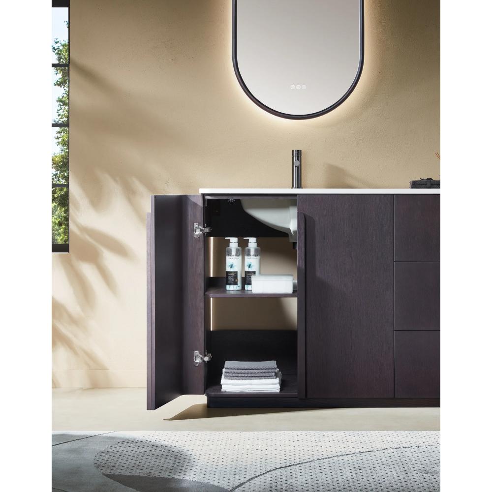 Parma 48" Freestanding Vanity with Quartz Top and Sink