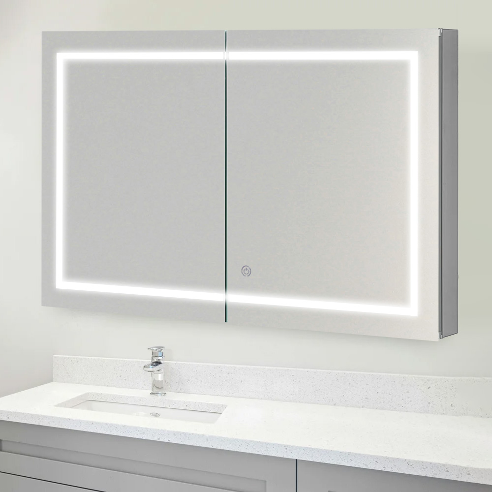 Royale Plus 48 Inch LED Lighted Mirror Medicine Cabinet